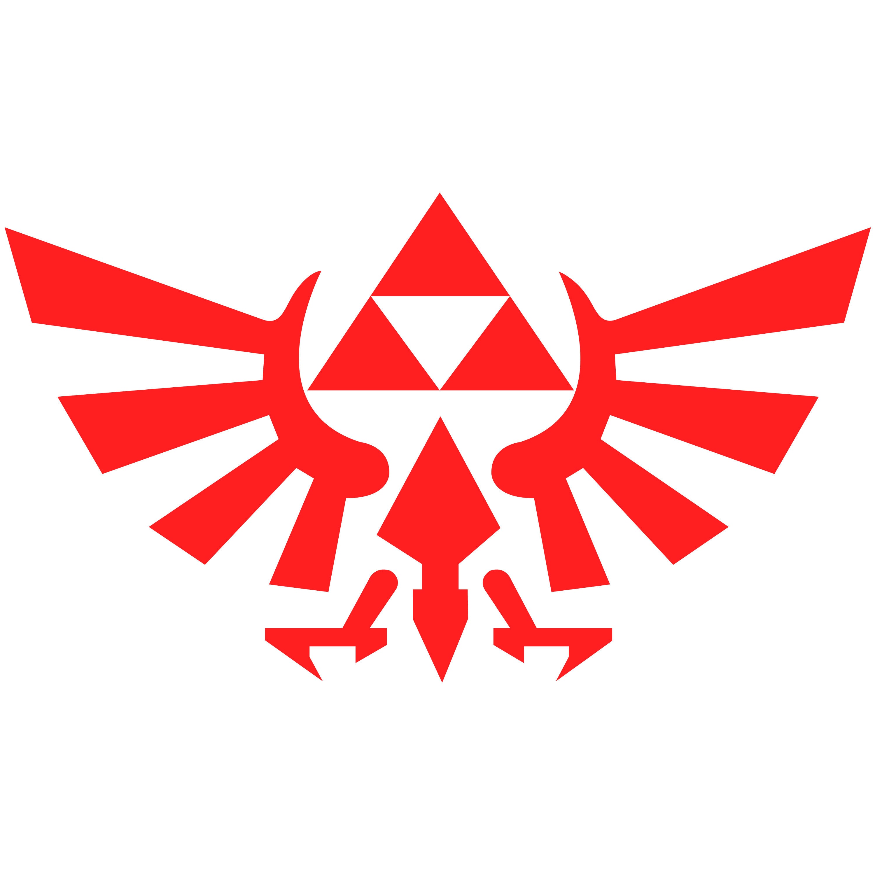 Legend of Zelda Hyrule Crest Triforce Vinyl Decal Car Window Bumper ...