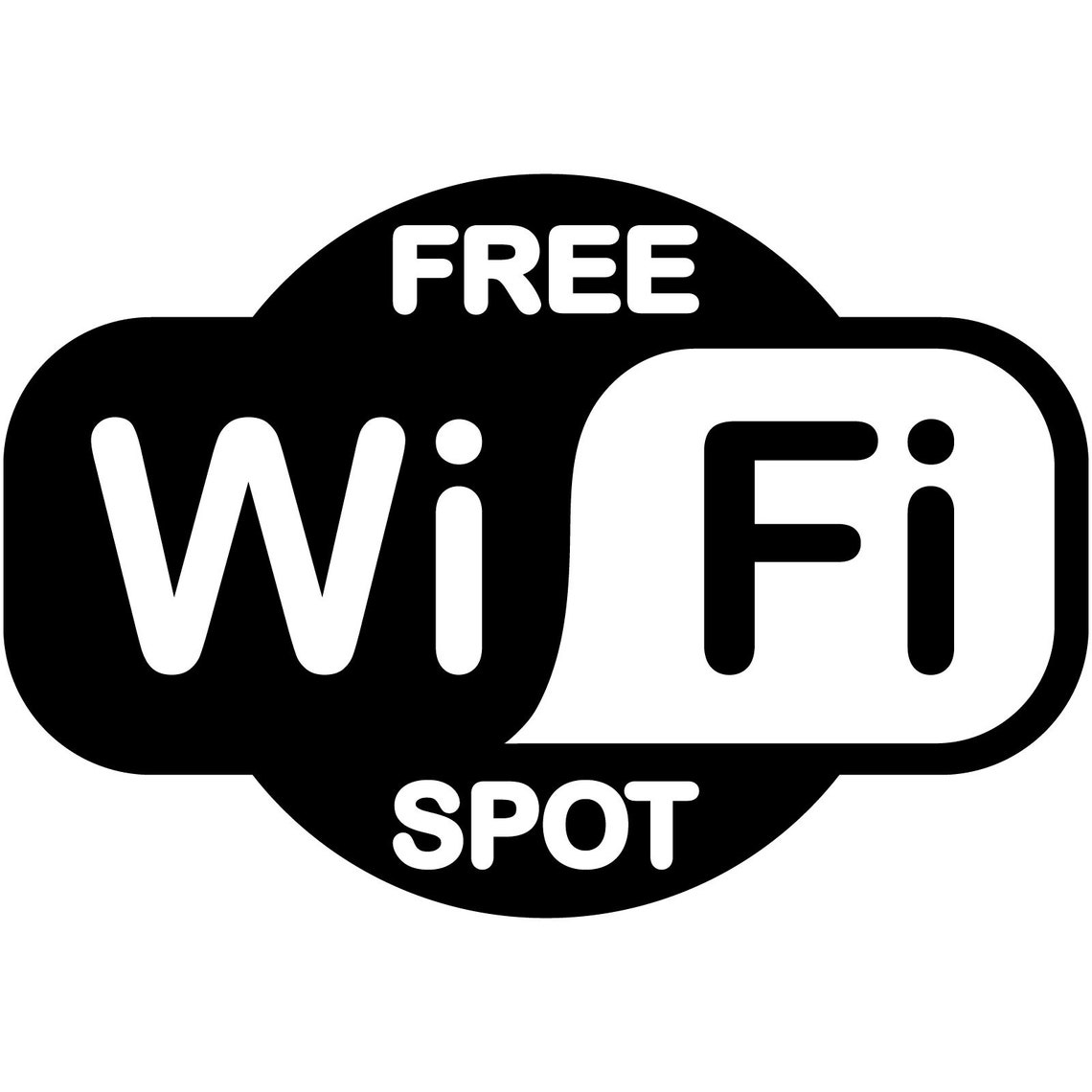 Free Wifi Spot Logo Vinyl Decal Car Window Bumper Sticker - Etsy