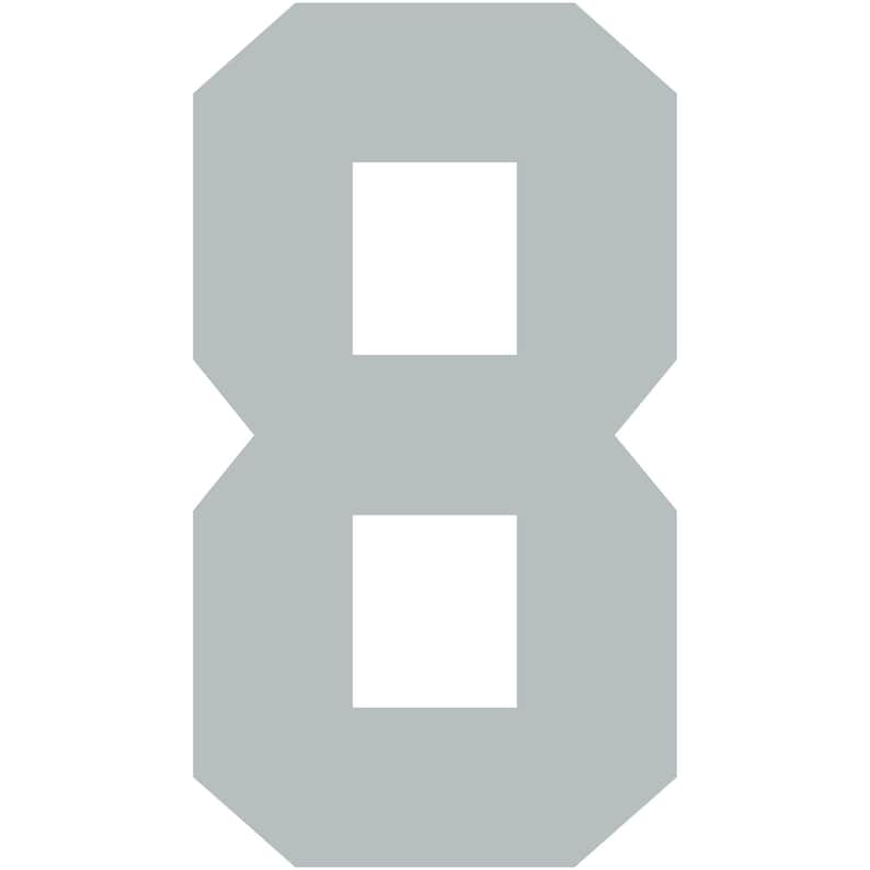 Varsity Number 8 Decal Sticker Vinyl Window Laptop College Athletic ...