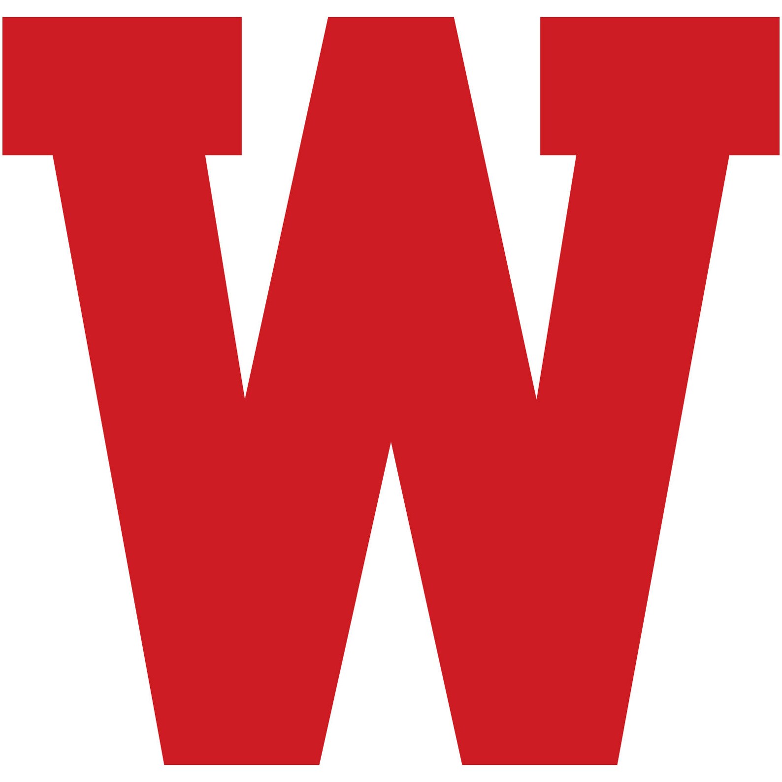 Varsity Letter W Decal Sticker Vinyl Window Laptop College Athletic ...