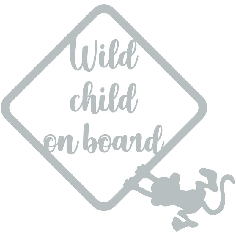 Wild Child on Board Vinyl Decal Car Window Bumper Sticker - Etsy