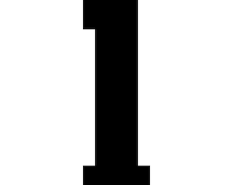 Varsity Number 8 Decal Sticker Vinyl Window Laptop College | Etsy