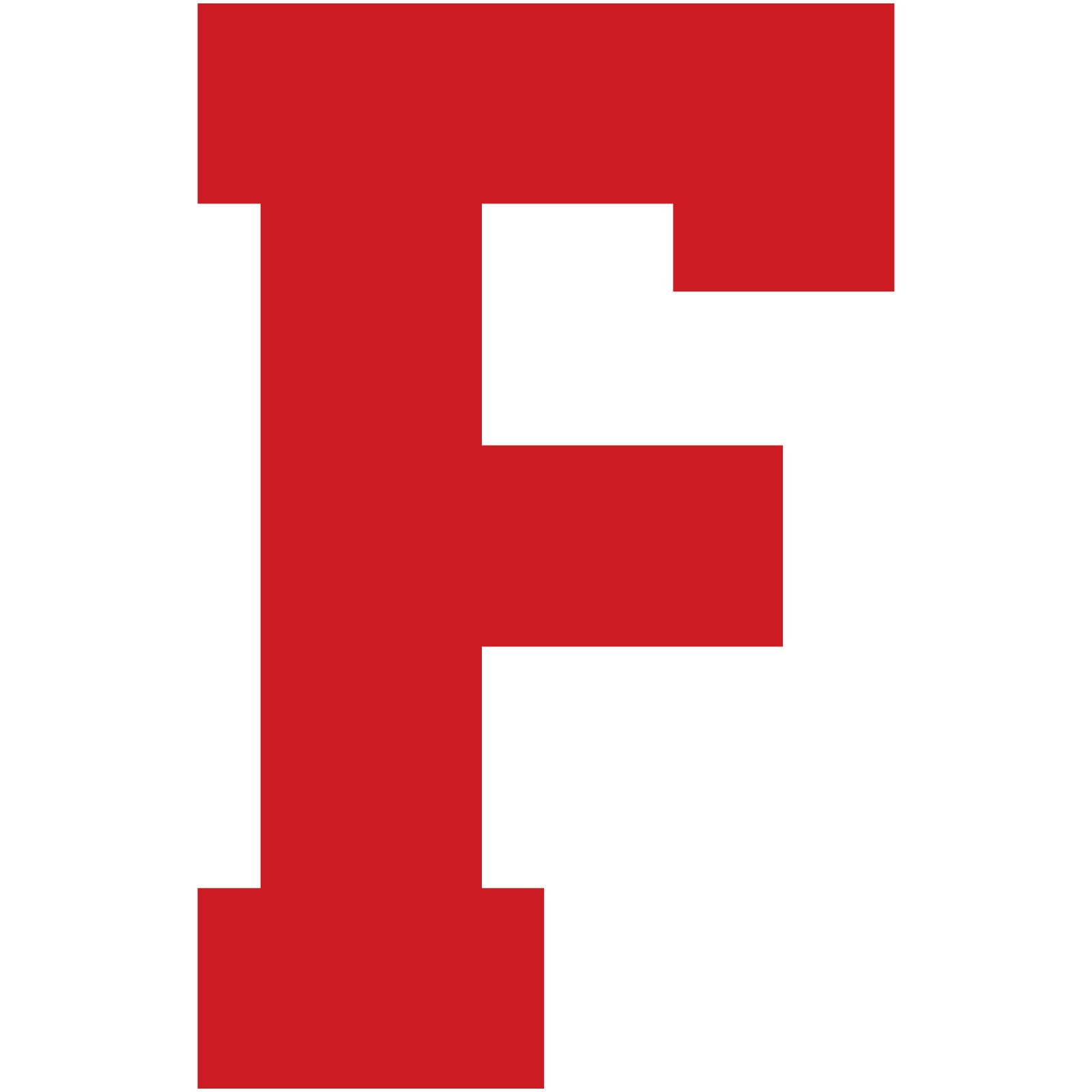 Varsity Letter F Decal Sticker Vinyl Window Laptop College Athletic ...