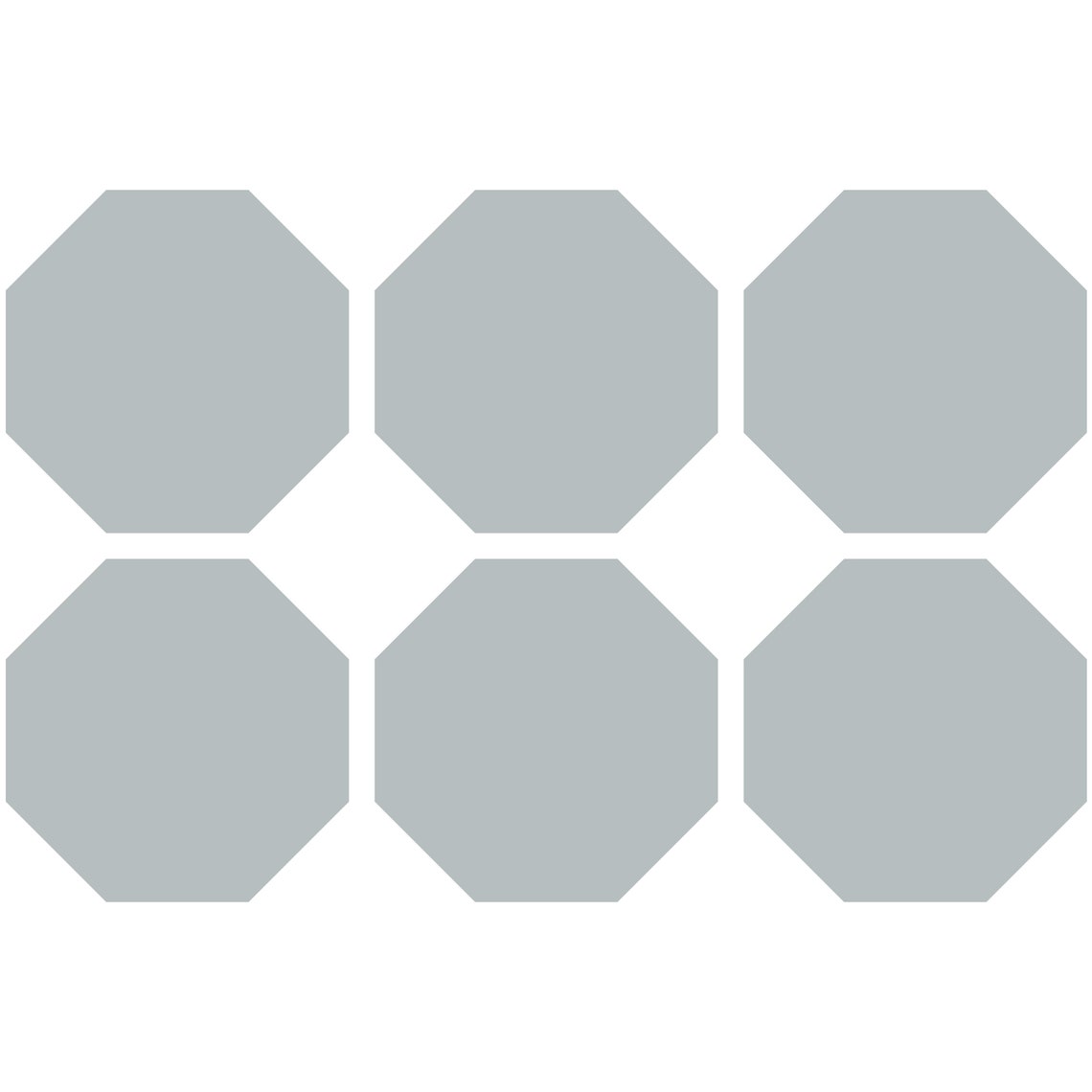 Octagon Octagons Pack Set Vinyl Decal Car Window Bumper - Etsy