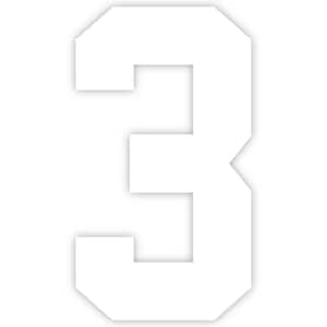 Varsity Number 3 Decal Sticker Vinyl Window Laptop College Athletic ...