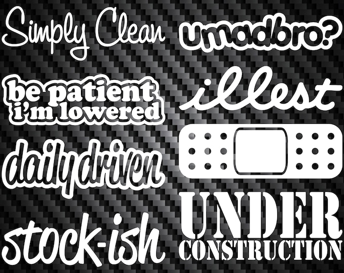 Simply Fresh Vinyl Decal Sticker JDM Clean Illest Euro Stance Illmotion ...