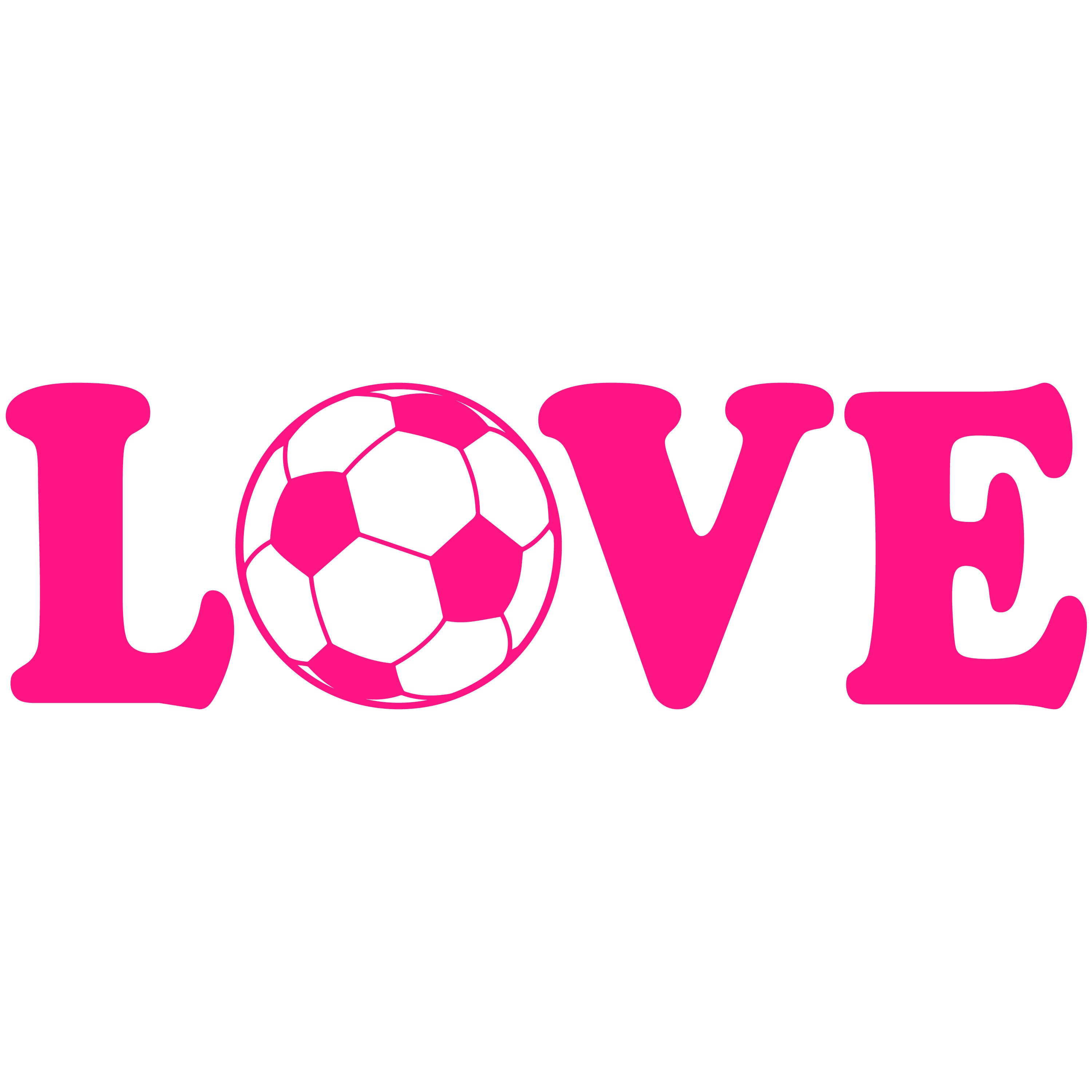 Love Soccer Vinyl Decal Car Window Bumper Sticker MLS Futbol I - Etsy