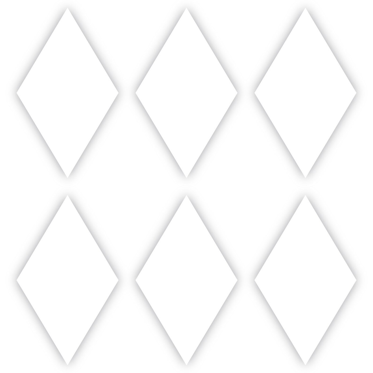 Diamond Diamonds Pack Set Vinyl Decal Car Window Bumper Sticker Shapes ...