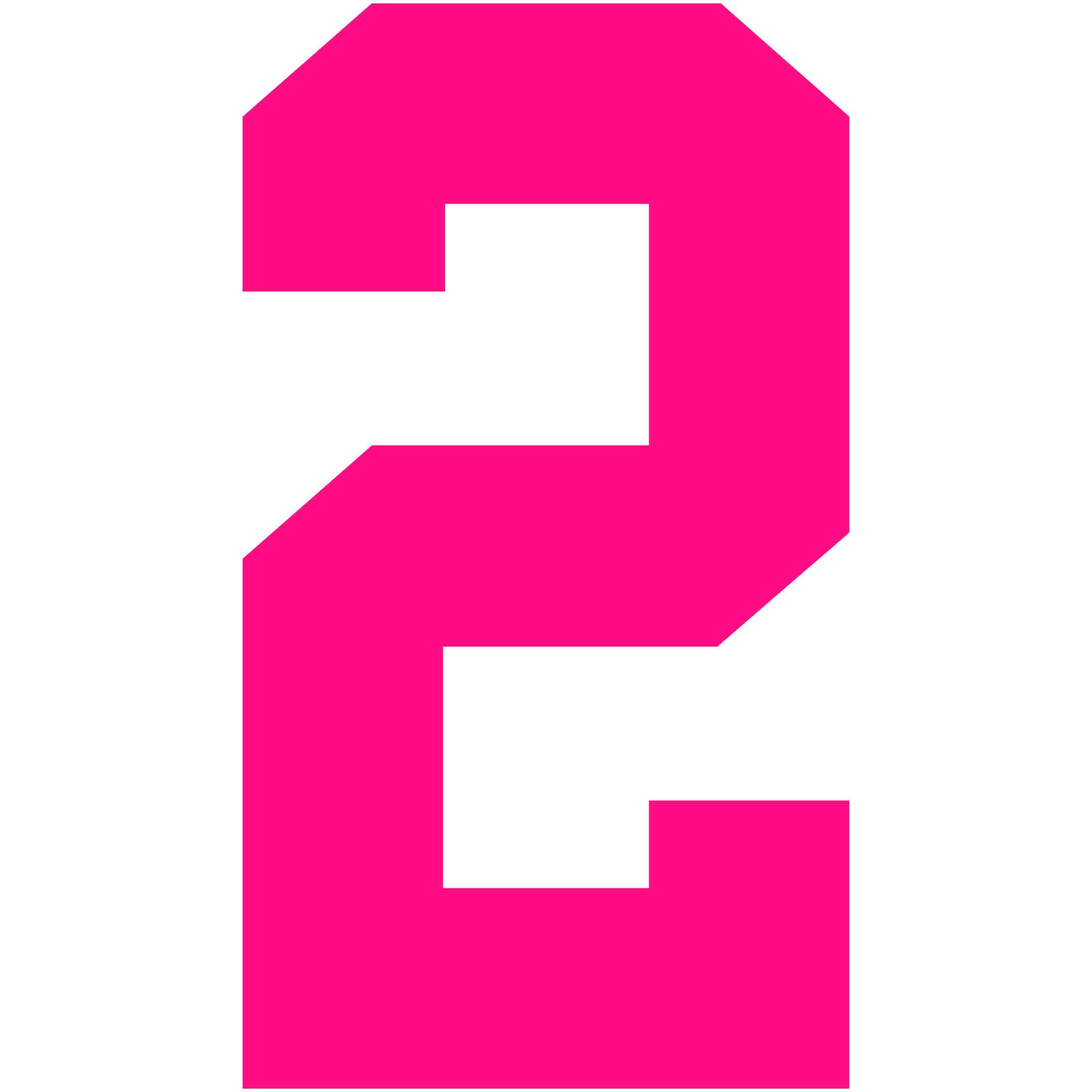 Varsity Number 2 Decal Sticker Vinyl Window Laptop College - Etsy