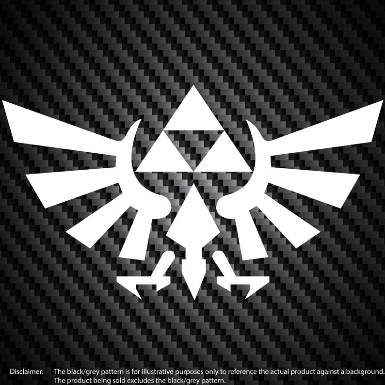 Legend of Zelda Hyrule Crest Triforce Vinyl Decal Car Window - Etsy