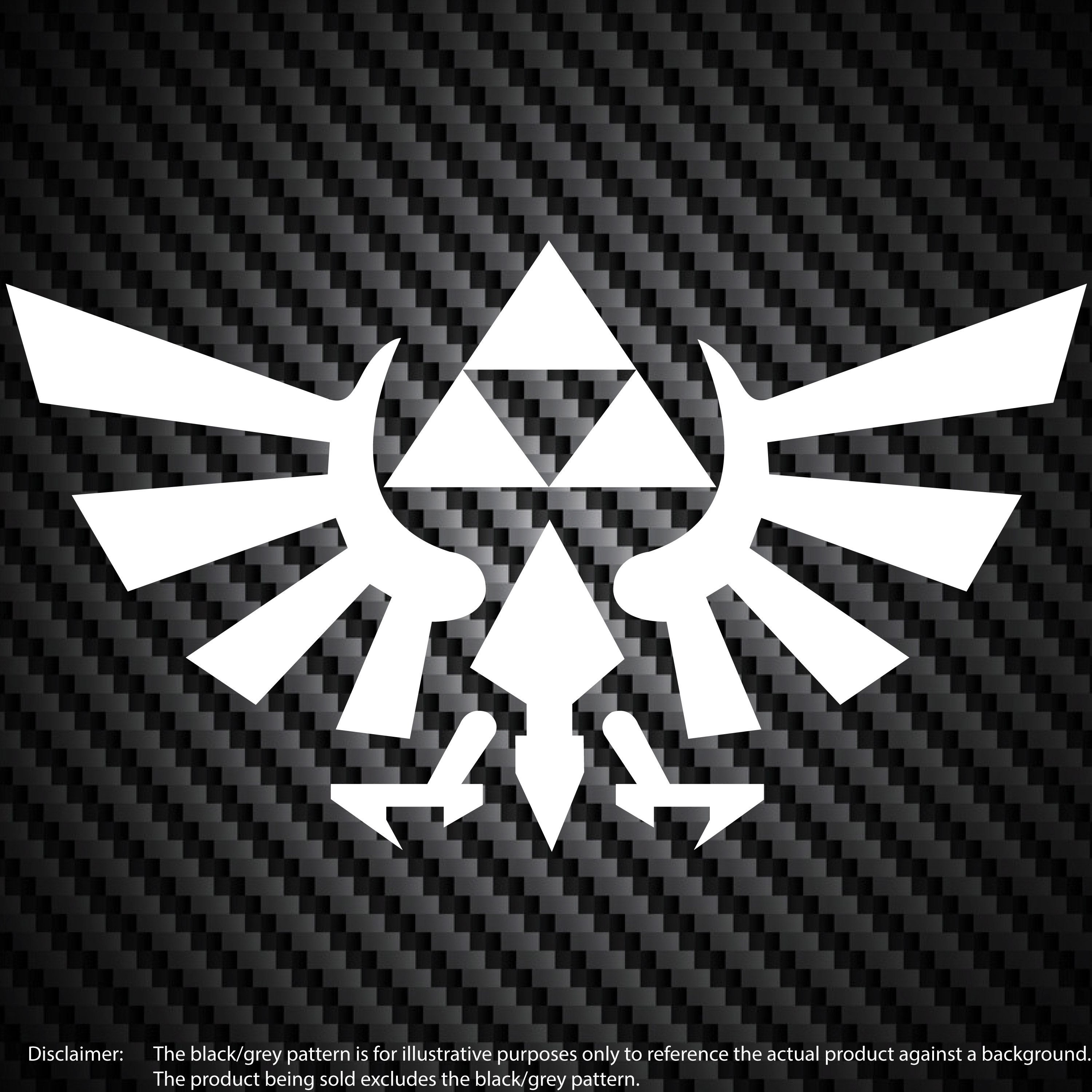 Legend of Zelda Hyrule Crest Triforce Vinyl Decal Car Window Bumper ...