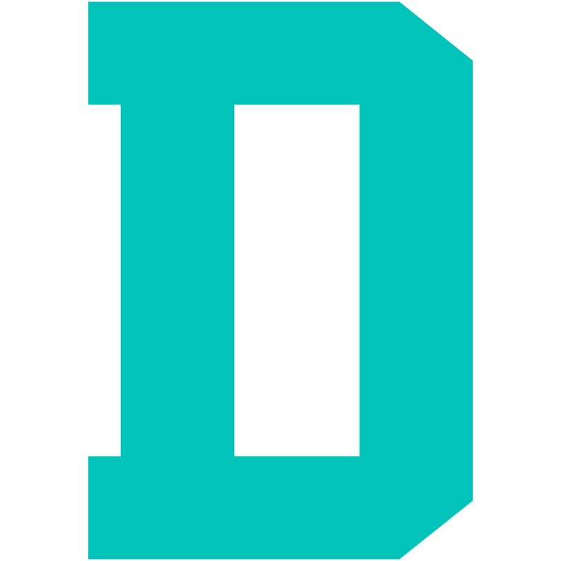 Varsity Letter D Decal Sticker Vinyl Window Laptop College - Etsy