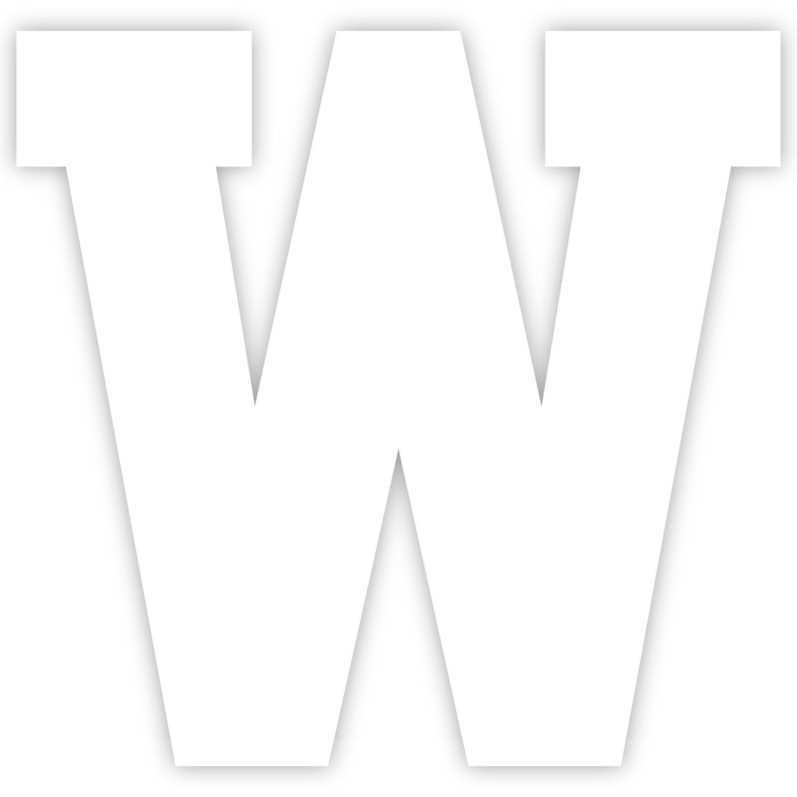 Varsity Letter W Decal Sticker Vinyl Window Laptop College | Etsy