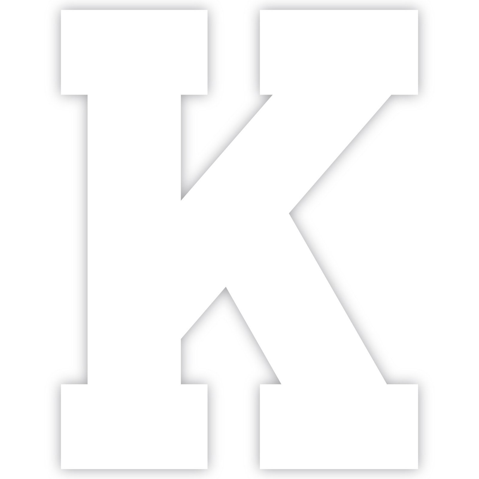 Varsity Letter K Decal Sticker Vinyl Window Laptop College - Etsy