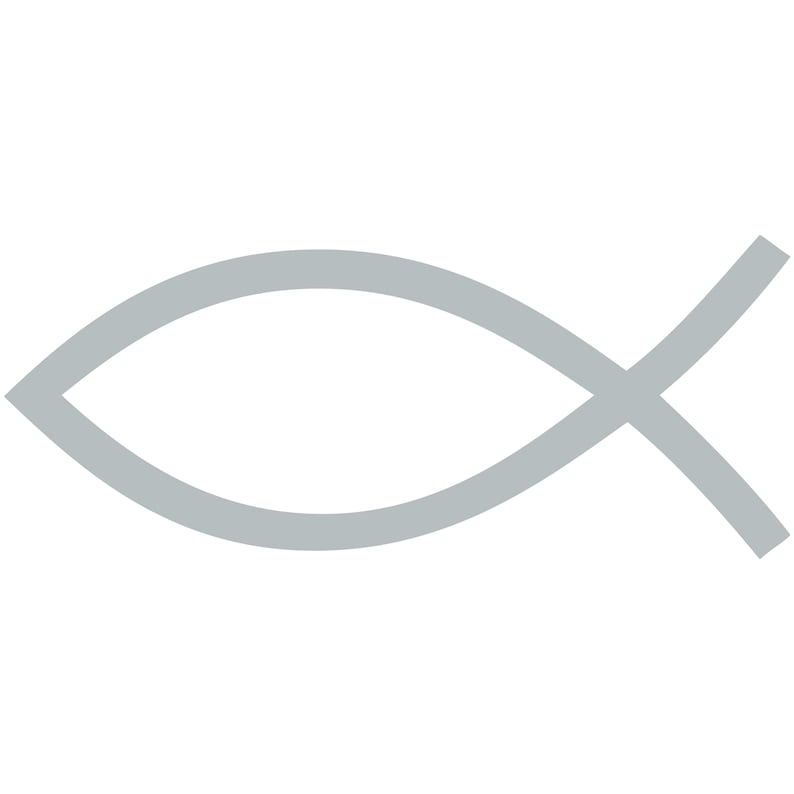 Jesus Fish Vinyl Decal Car Truck Window Bumper Sticker 2x - Etsy