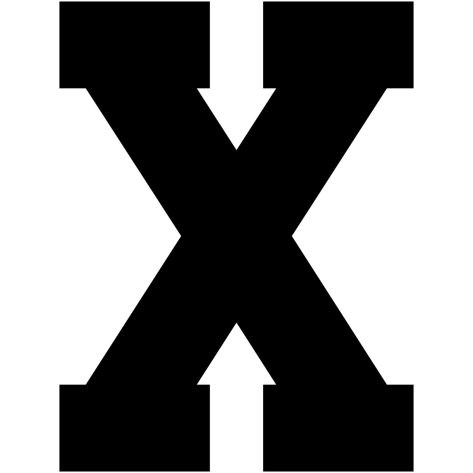 Varsity Letter X Decal Sticker Vinyl Window Laptop College - Etsy