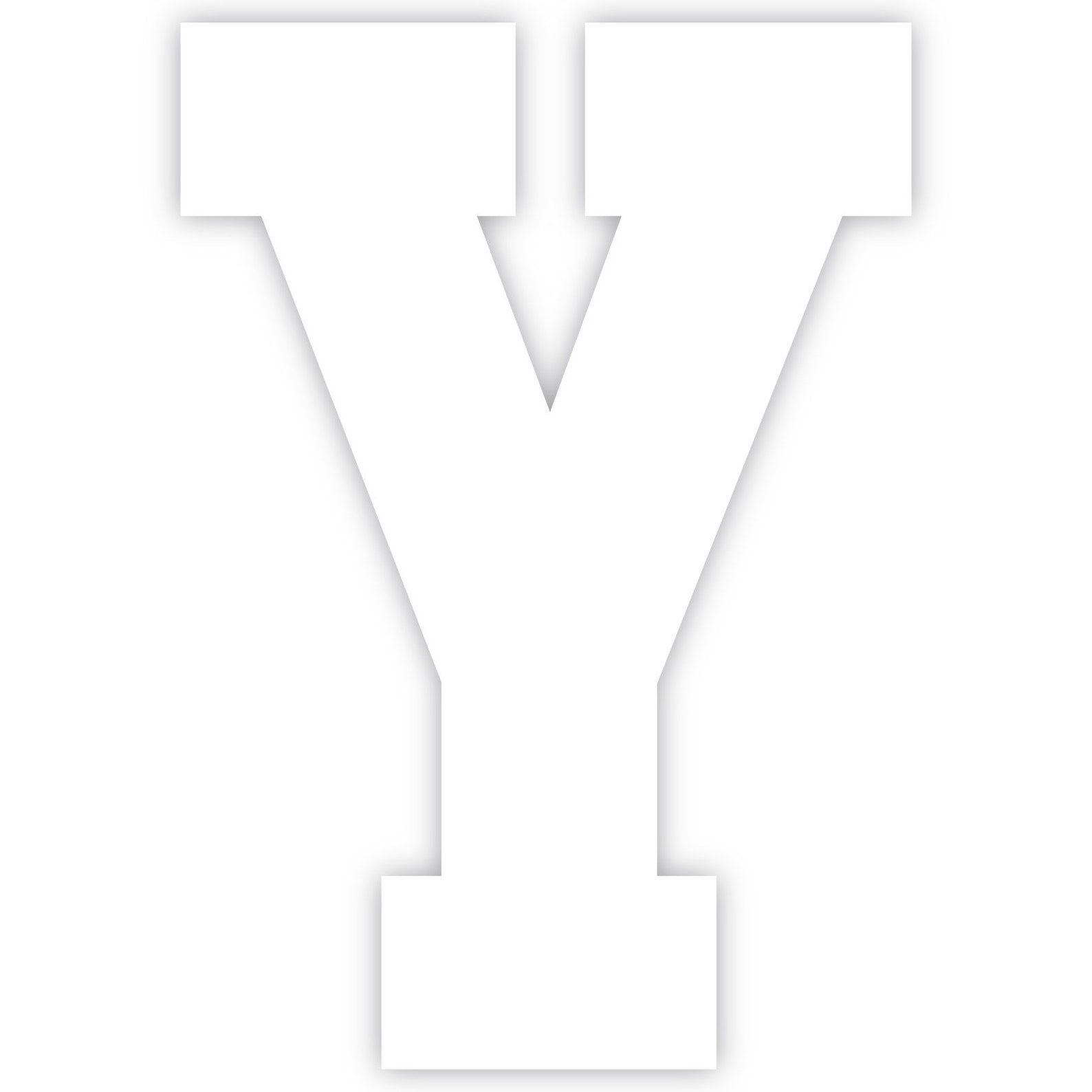 Varsity Letter Y Decal Sticker Vinyl Window Laptop College Athletic ...