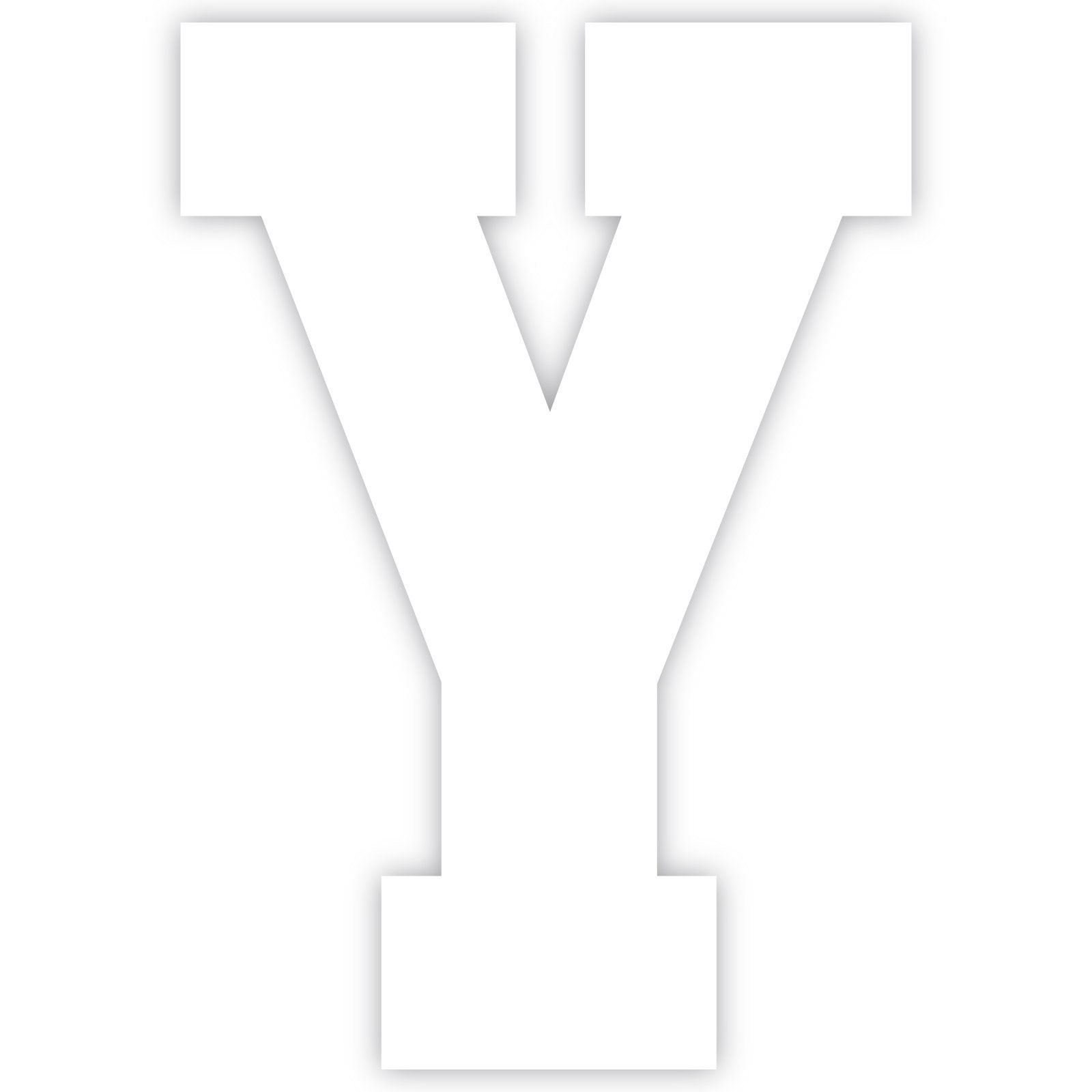 Varsity Letter Y Decal Sticker Vinyl Window Laptop College Athletic ...