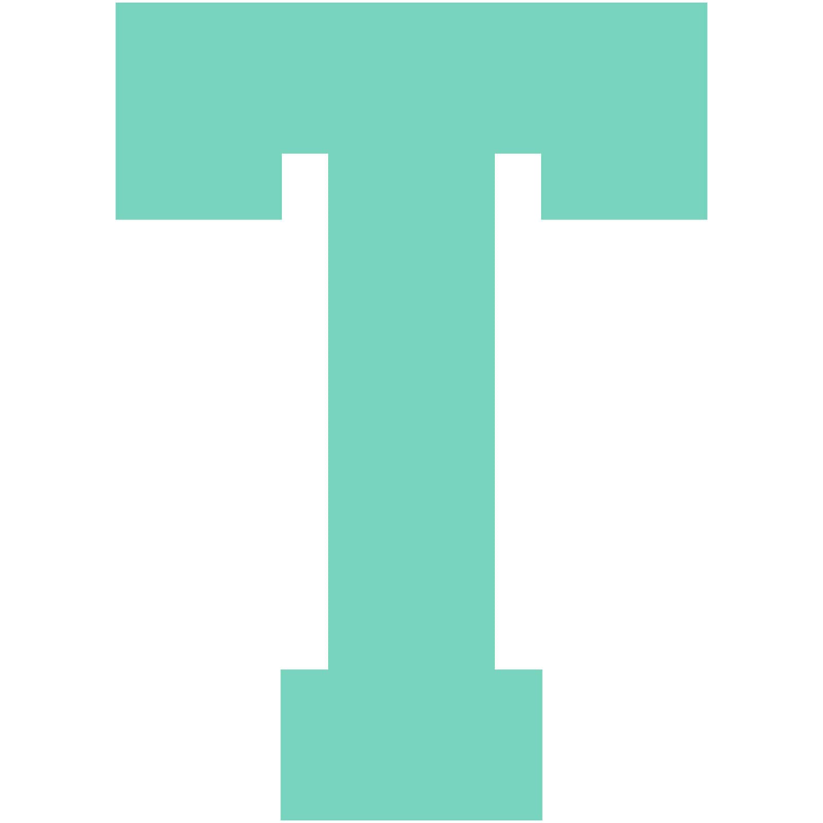 Varsity Letter T Decal Sticker Vinyl Window Laptop College - Etsy