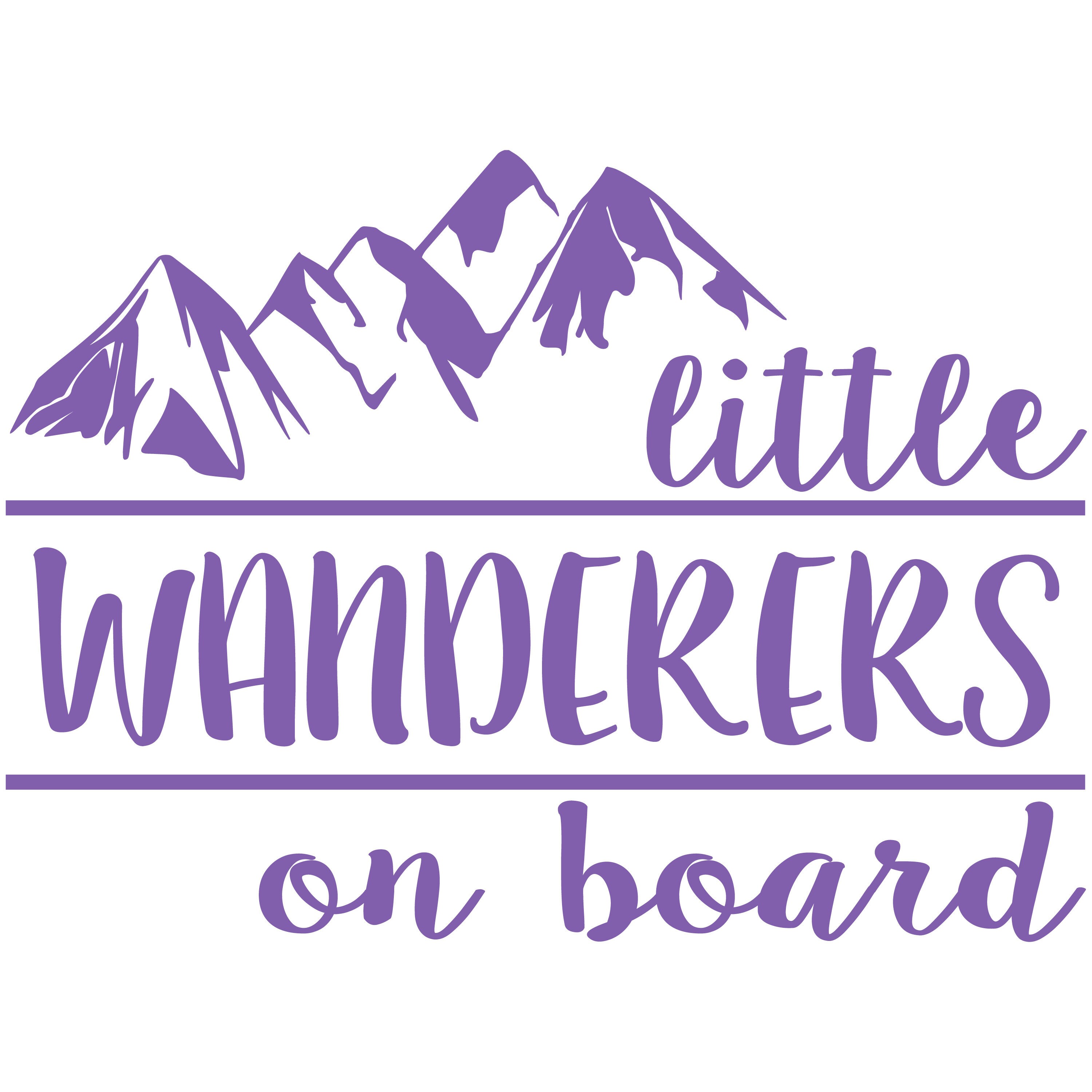 Little Wanderers on Board Logo Vinyl Decal Car Window Bumper | Etsy
