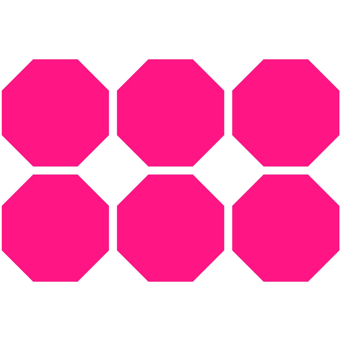 Octagon Octagons Pack Set Vinyl Decal Car Window Bumper Sticker Shapes ...