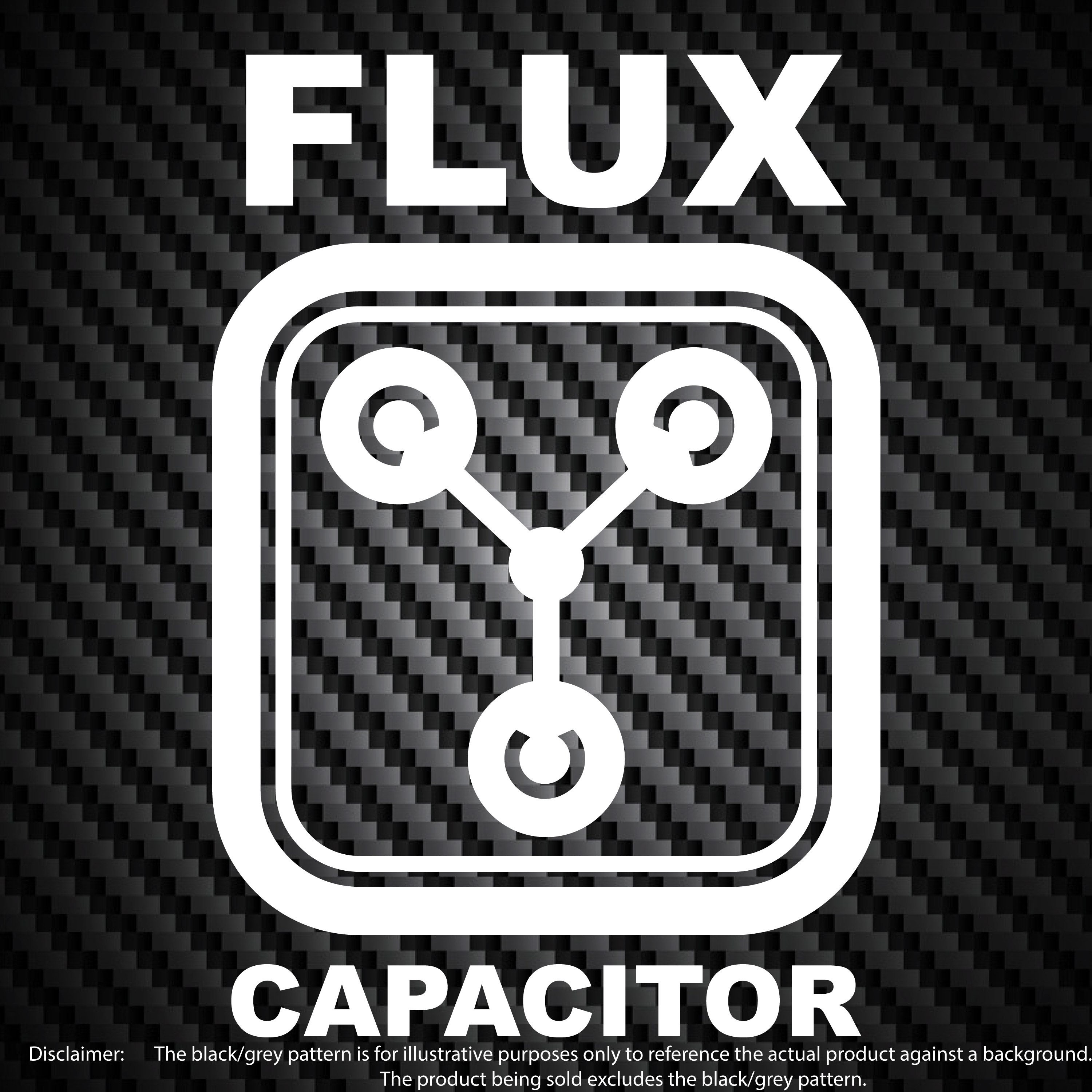 Flux Capcitor Logo Vinyl Decal Car Window Bumper Sticker | Etsy