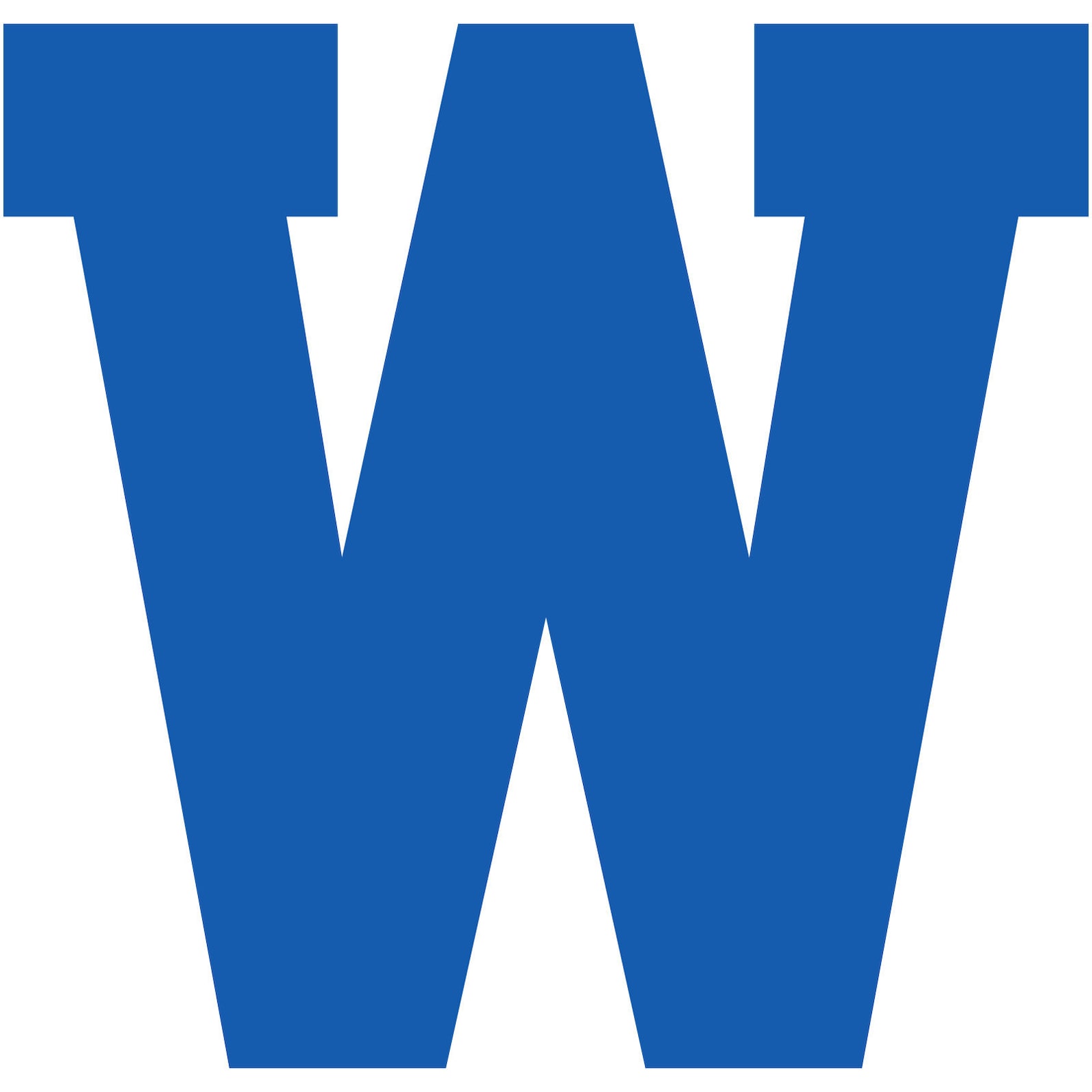 Varsity Letter W Decal Sticker Vinyl Window Laptop College Athletic ...