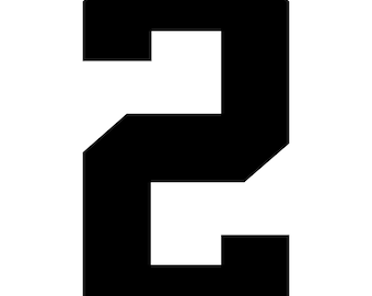 Varsity Number 7 Decal Sticker Vinyl Window Laptop College | Etsy