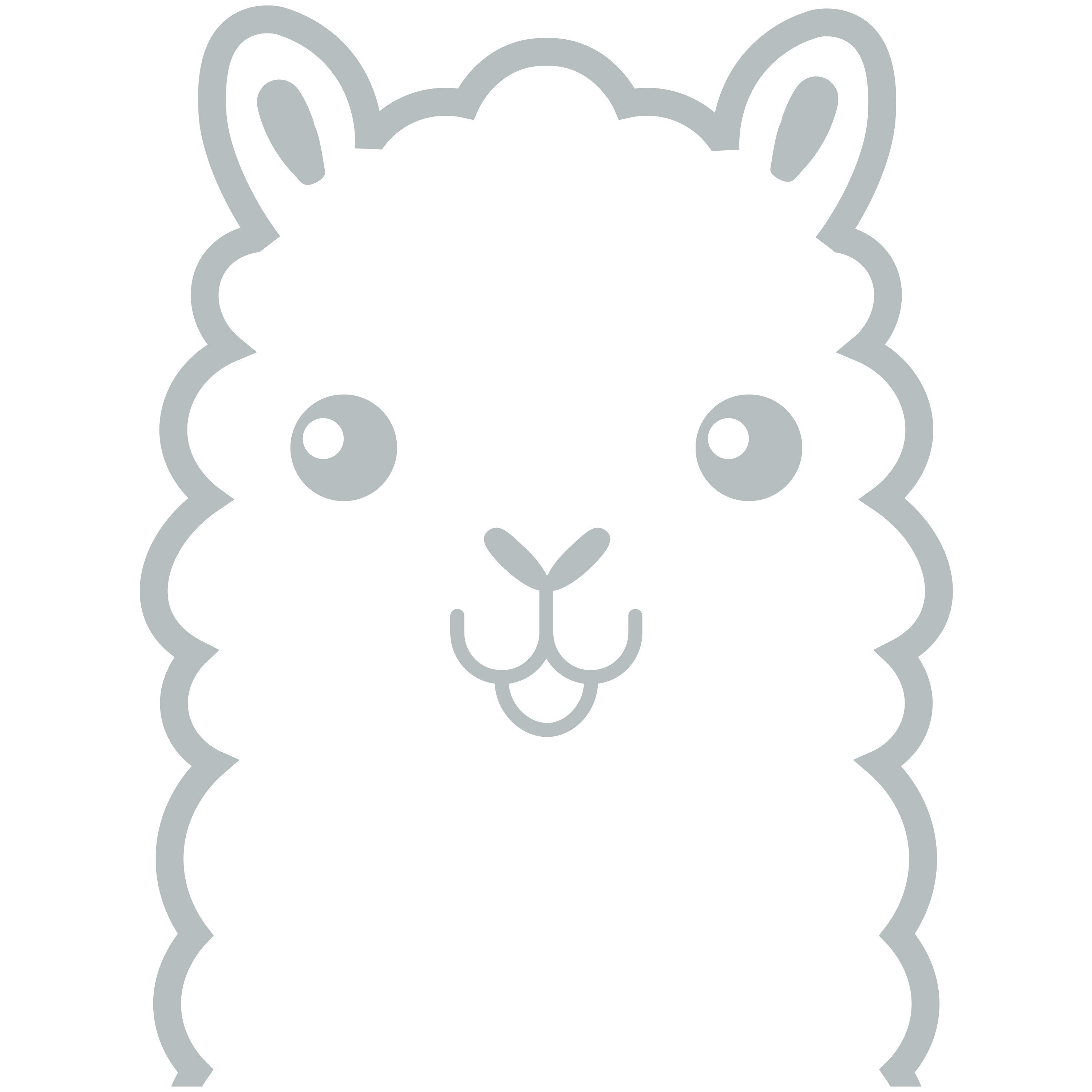 Llama Peeking Vinyl Decal Car Window Bumper Sticker Funny Cute | Etsy