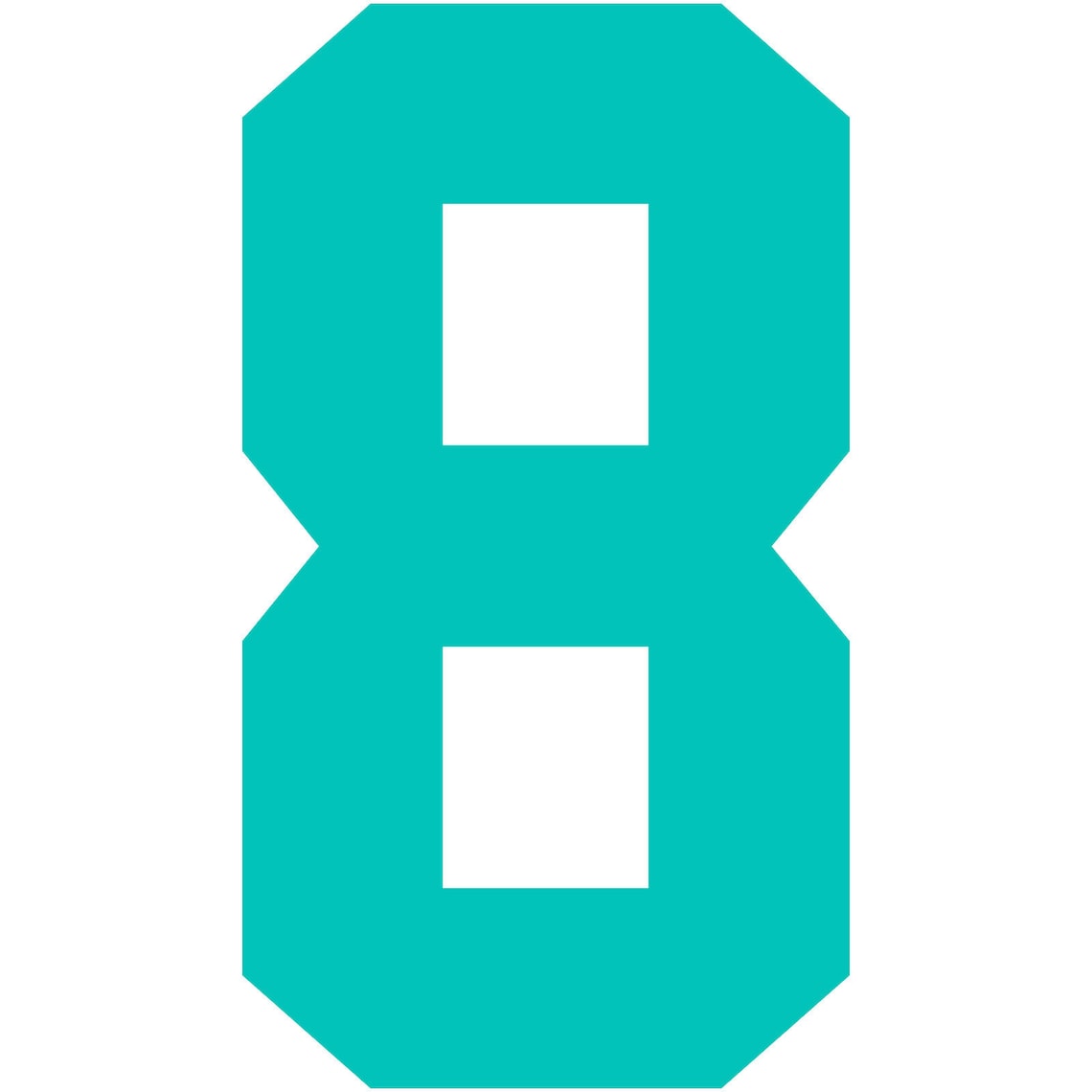 Varsity Number 8 Decal Sticker Vinyl Window Laptop College - Etsy