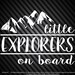 Little Explorers on Board Logo Vinyl Decal Car Window Bumper Sticker ...