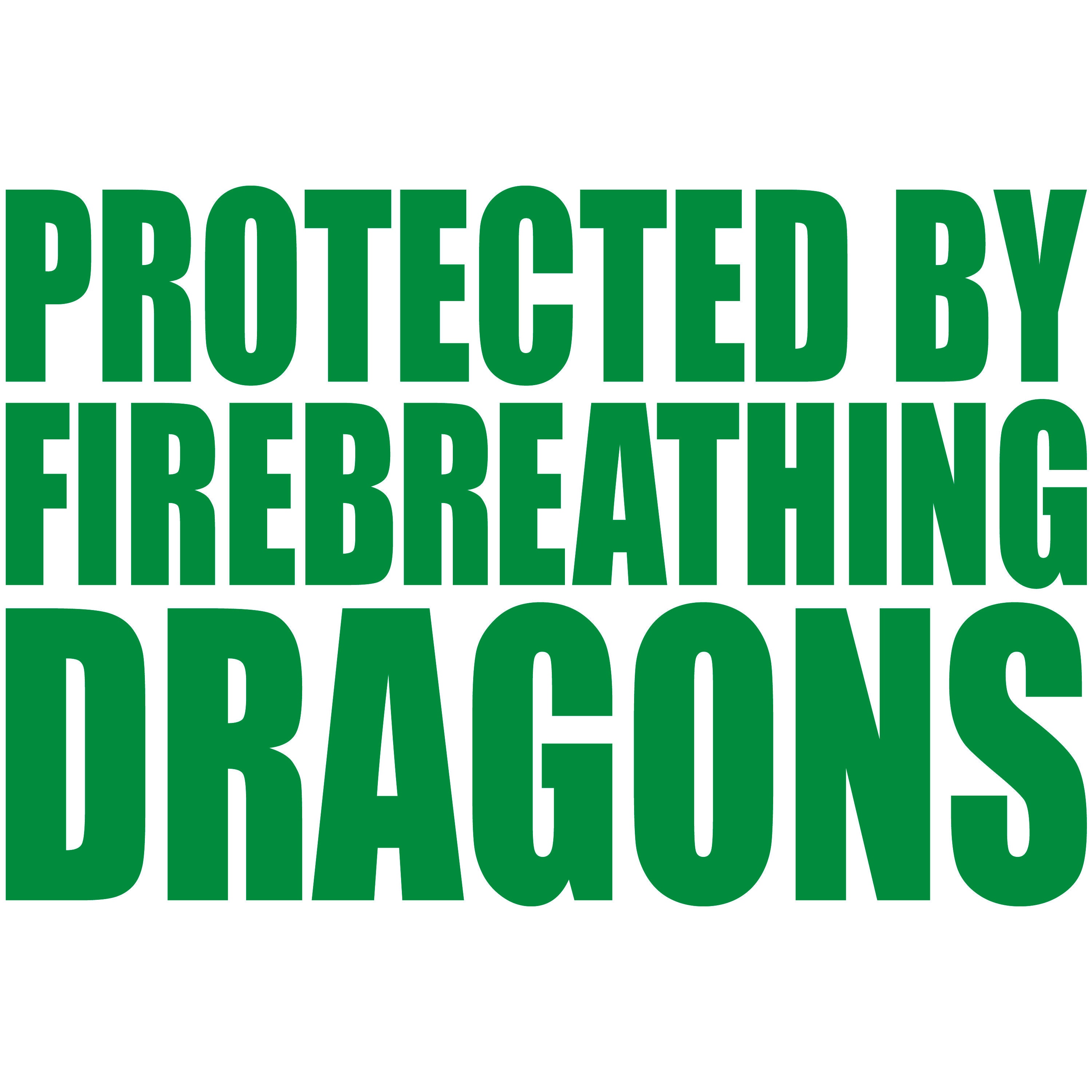 Protected by Fire Breathing Dragons Game of Thrones GOT Vinyl | Etsy