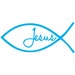 Jesus Fish Script Vinyl Decal Car Truck Window Bumper Sticker 2x Select ...
