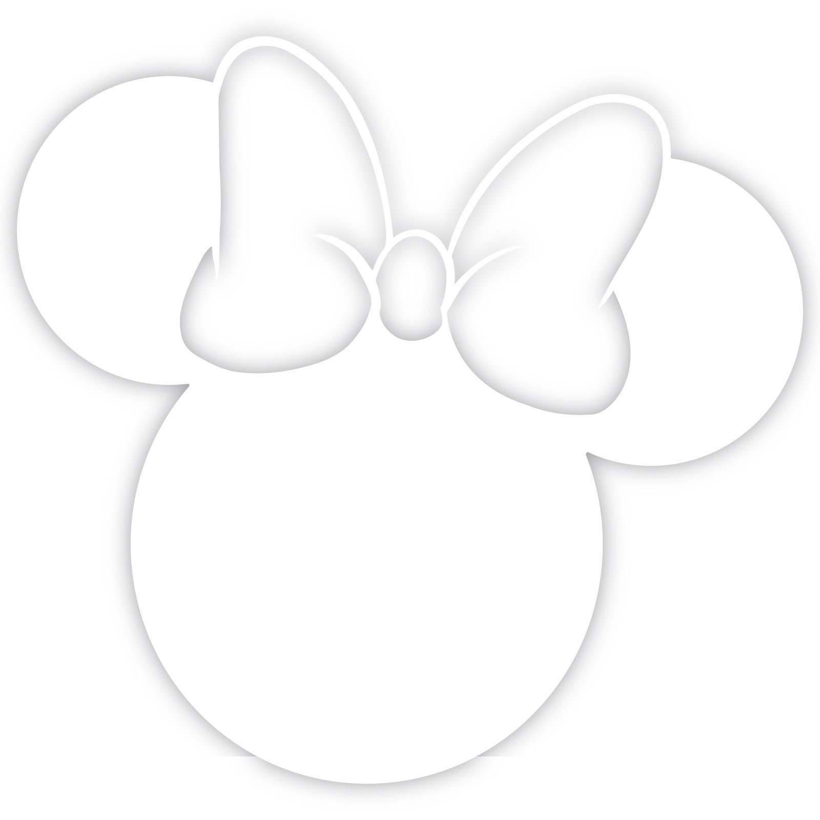 Minnie Mouse Head Vinyl Decal Car Window Bumper Sticker Disney - Etsy