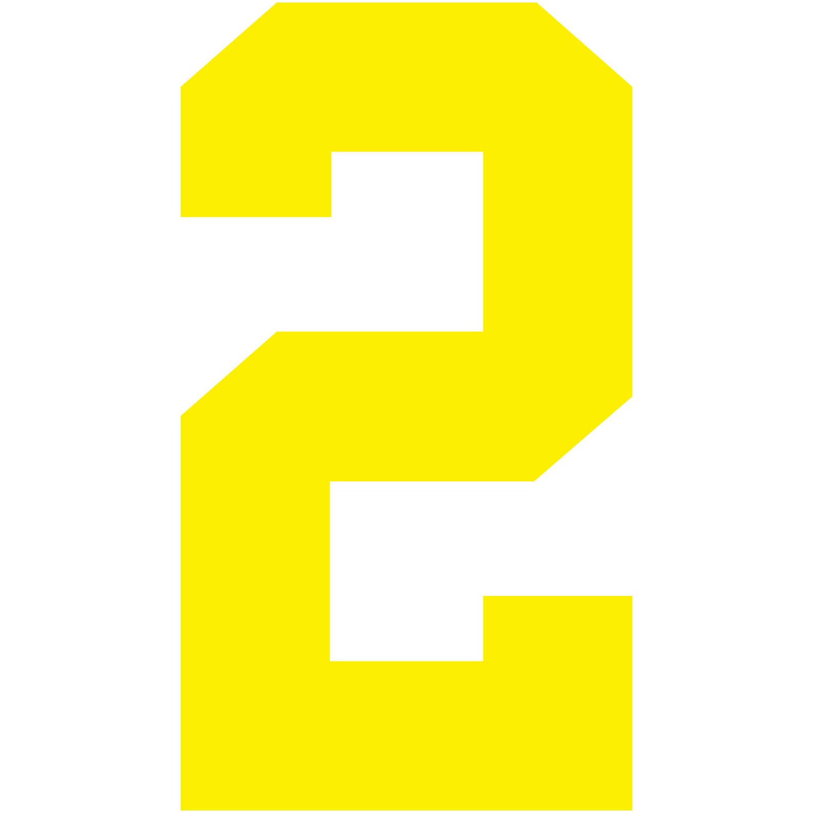 Varsity Number 2 Decal Sticker Vinyl Window Laptop College Athletic ...