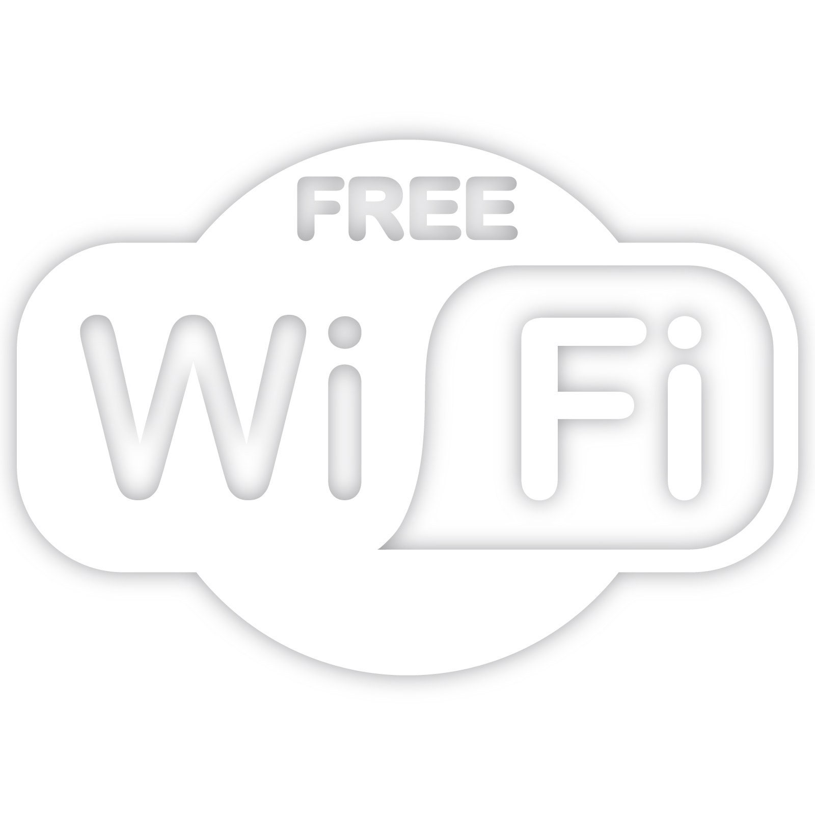 Free Wifi Logo Vinyl Decal Car Window Bumper Sticker Business ...
