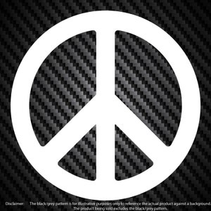 Peace Sign Vinyl Decal Car Window Bumper Sticker - Etsy