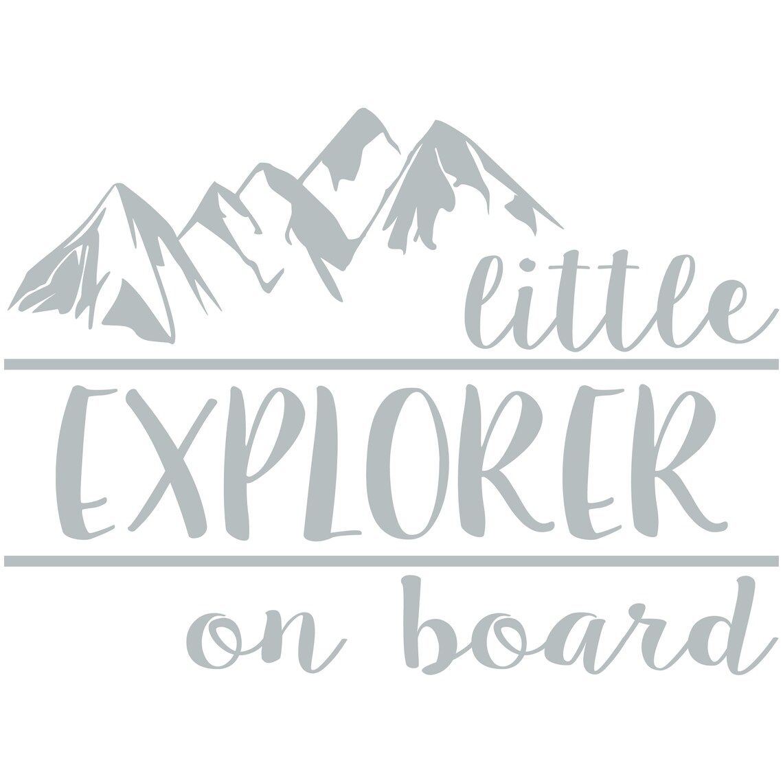 Little Explorer on Board Logo Vinyl Decal Car Window Bumper Sticker ...