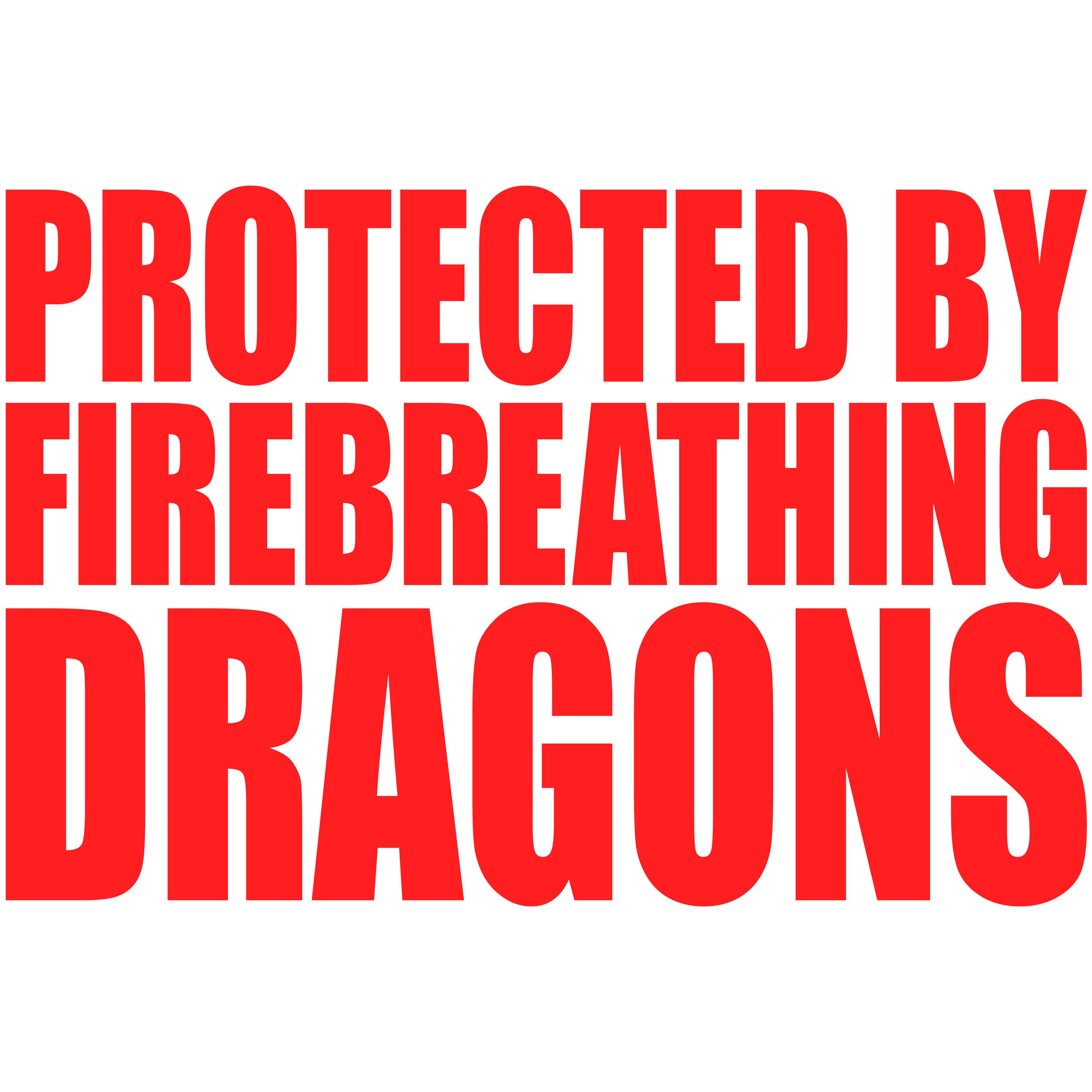 Protected by Fire Breathing Dragons Game of Thrones GOT Vinyl | Etsy