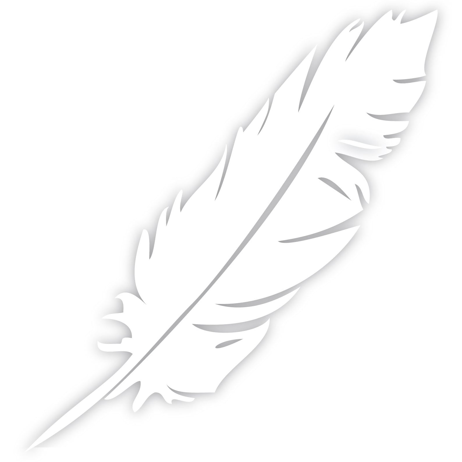 Feather Vinyl Decal Car Window Bumper Sticker Nursery Tribal Outdoor ...