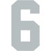 Varsity Number 6 Decal Sticker Vinyl Window Laptop College Athletic ...