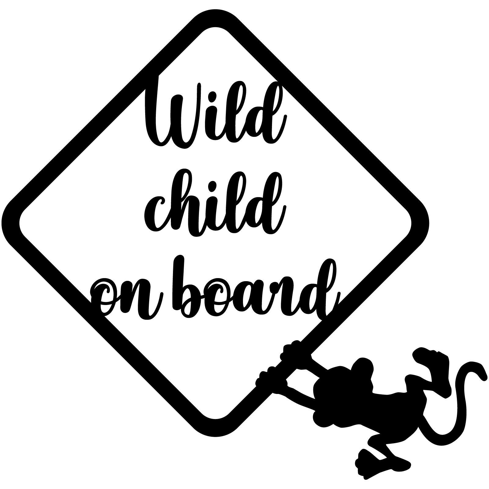 Wild Child on Board Vinyl Decal Car Window Bumper Sticker - Etsy