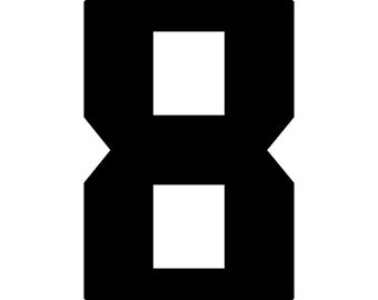 Varsity Number 7 Decal Sticker Vinyl Window Laptop College Athletic ...