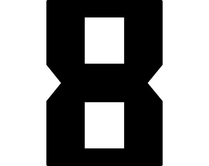 Varsity Number 4 Decal Sticker Vinyl Window Laptop College Athletic ...