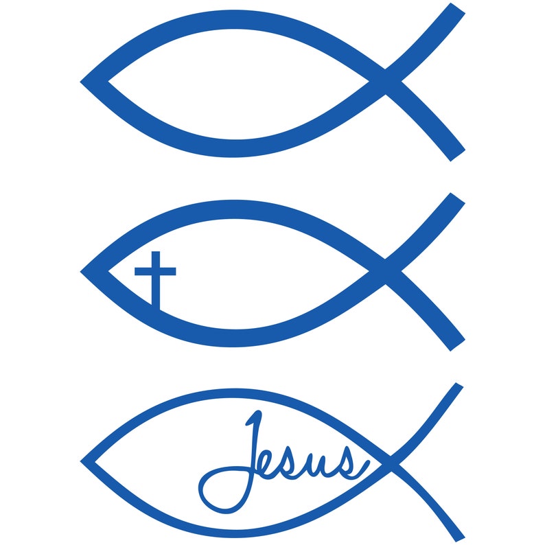 Jesus Fish 3 Pack Vinyl Decal Car Truck Window Bumper Sticker - Etsy