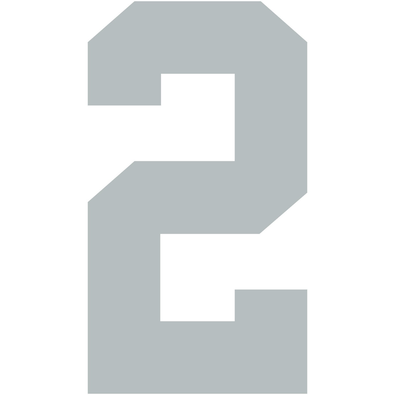 Varsity Number 2 Decal Sticker Vinyl Window Laptop College - Etsy