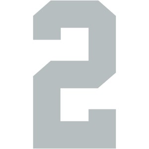 Varsity Number 2 Decal Sticker Vinyl Window Laptop College Athletic ...