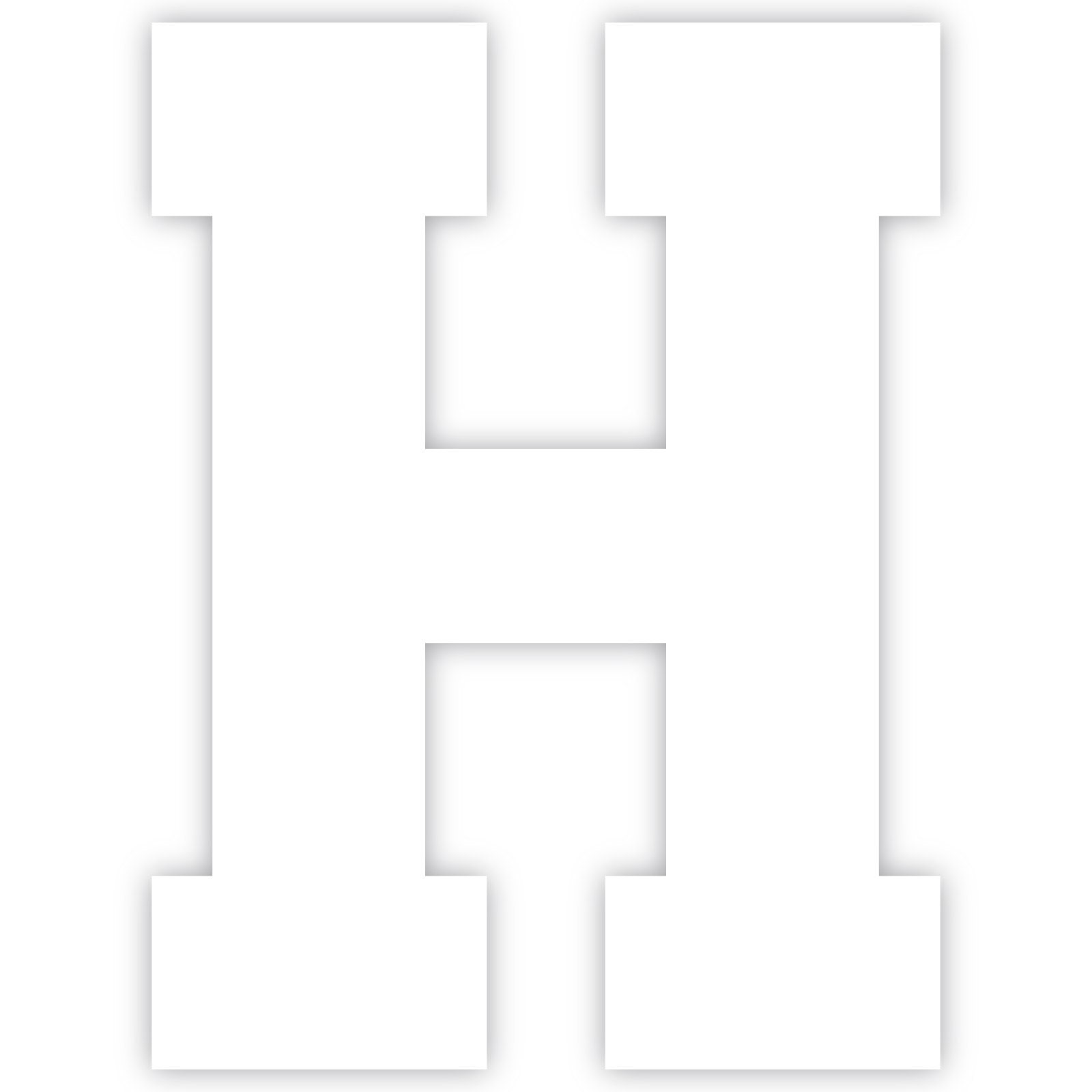 Varsity Letter H Decal Sticker Vinyl Window Laptop College | Etsy