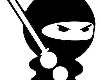 Ninja Sticker | Etsy