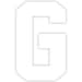 Varsity Letter G Decal Sticker Vinyl Window Laptop College Athletic ...